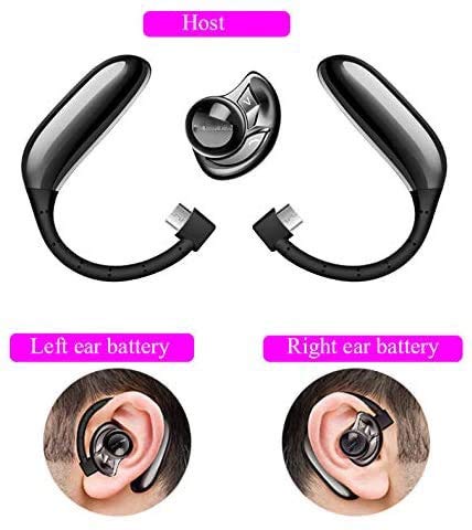 YOUOOK Wireless Earbuds Bluetooth5.0 Headphones 20hrs Playtime Sport Earphones with Stereo Deep Bass Ear Buds with Earhooks Waterproof in-Ear Built-in Mic Headset for Running Workout
