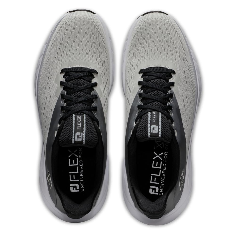 FootJoy Men's Fj Flex Xp Golf Shoe, Grey/Charcoal, 12 Narrow
