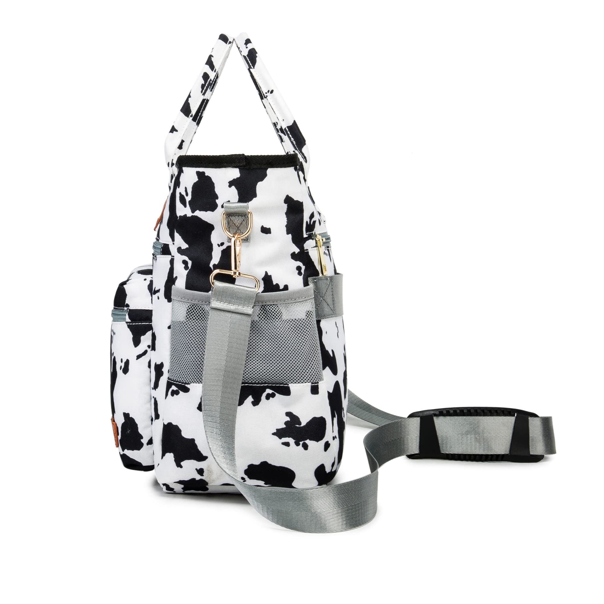 Hritok Diaper Bag Tote, Multifunction Travel Bag for Baby, Messenger Purse with 15 Inch Laptop Sleeve (Grey)