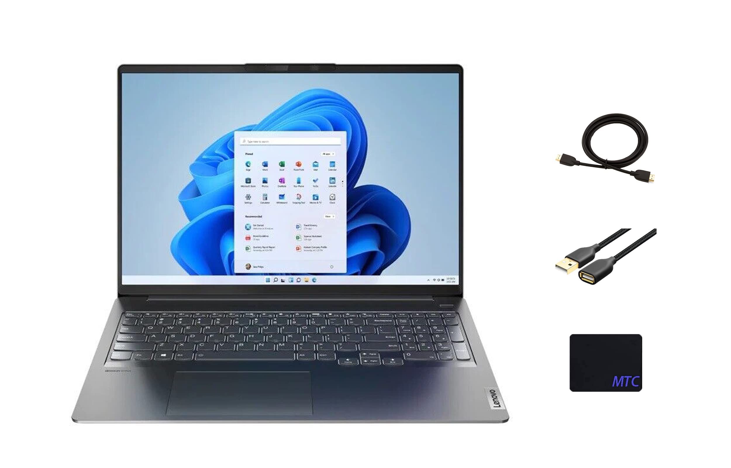 Lenovo Ideapad 5i Pro Laptop, 16" 2.5K QHD IPS Display (2560 x 1440), Intel Quad-Core i5-11300H (Beats i7-10710U), 8GB DDR4 RAM, 512GB PCIe SSD, GeForce MX450, Backlit Win11, with MTC PC Accessories