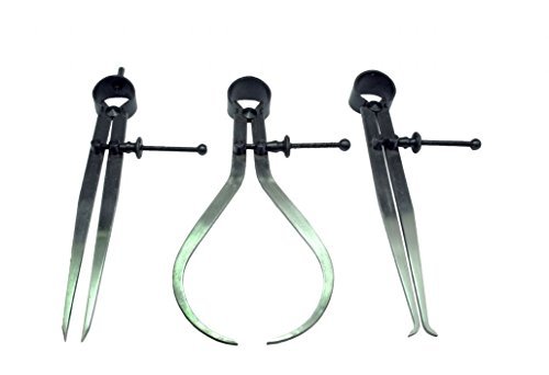 New Spring Caliper 8" / 200mm - 3 Piece Set Inside Outside Divider