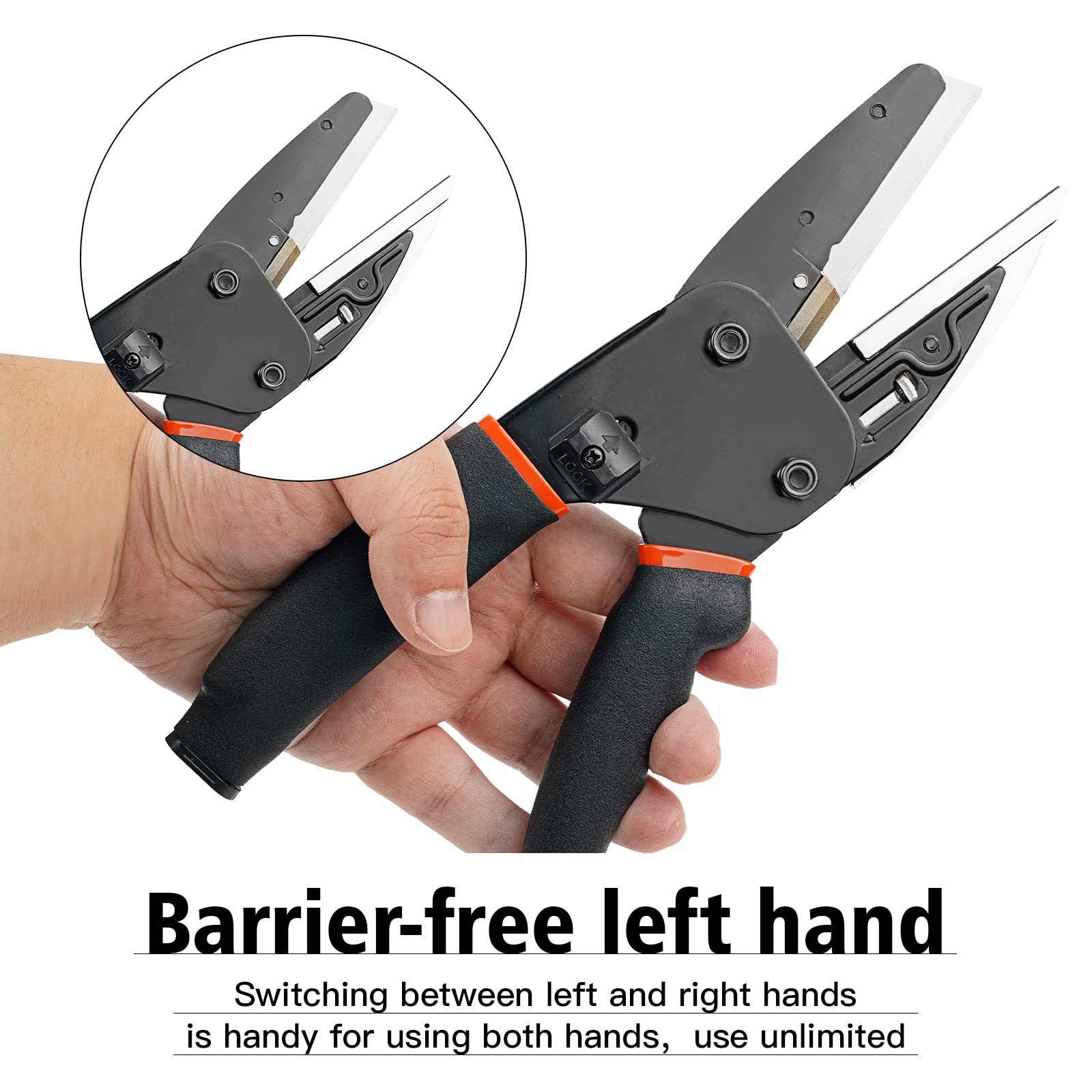 Heavy Duty Scissors All Purpose - Multipurpose Utility Cutter,6 in 1 Function,Availabe for Industry and Home Use,Cutting for Soft Pipe/Fibre/Wood/Iron Wire/Box/Paper