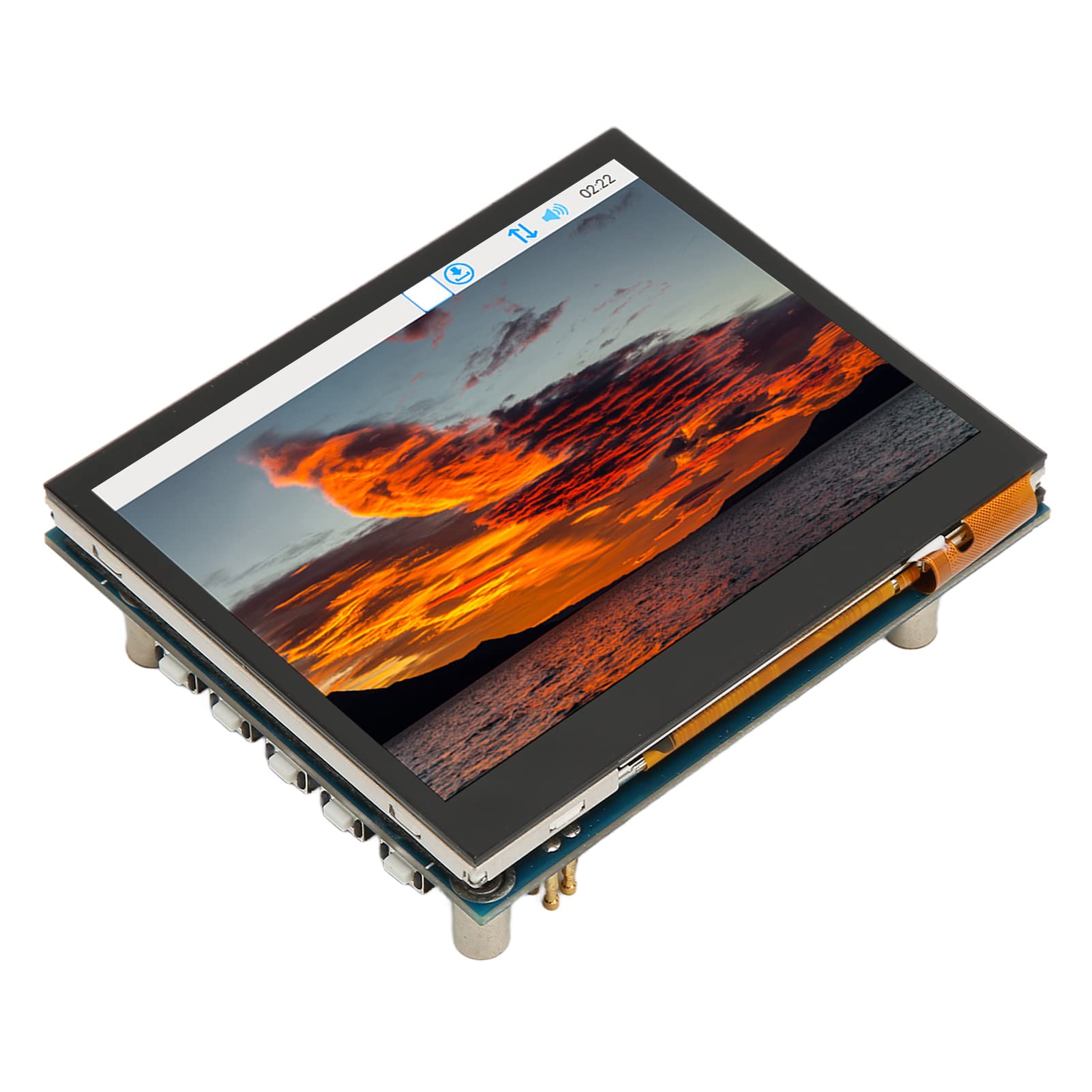 Luqeeg Touchscreen Monitor, 3.5 Inch Capacitive Touch Screen, USB Type C 5 Point Touch LCD Display, 640X480 IPS Display Touchscreen, 170 Degree Ultra Wide View Angle Display for Home