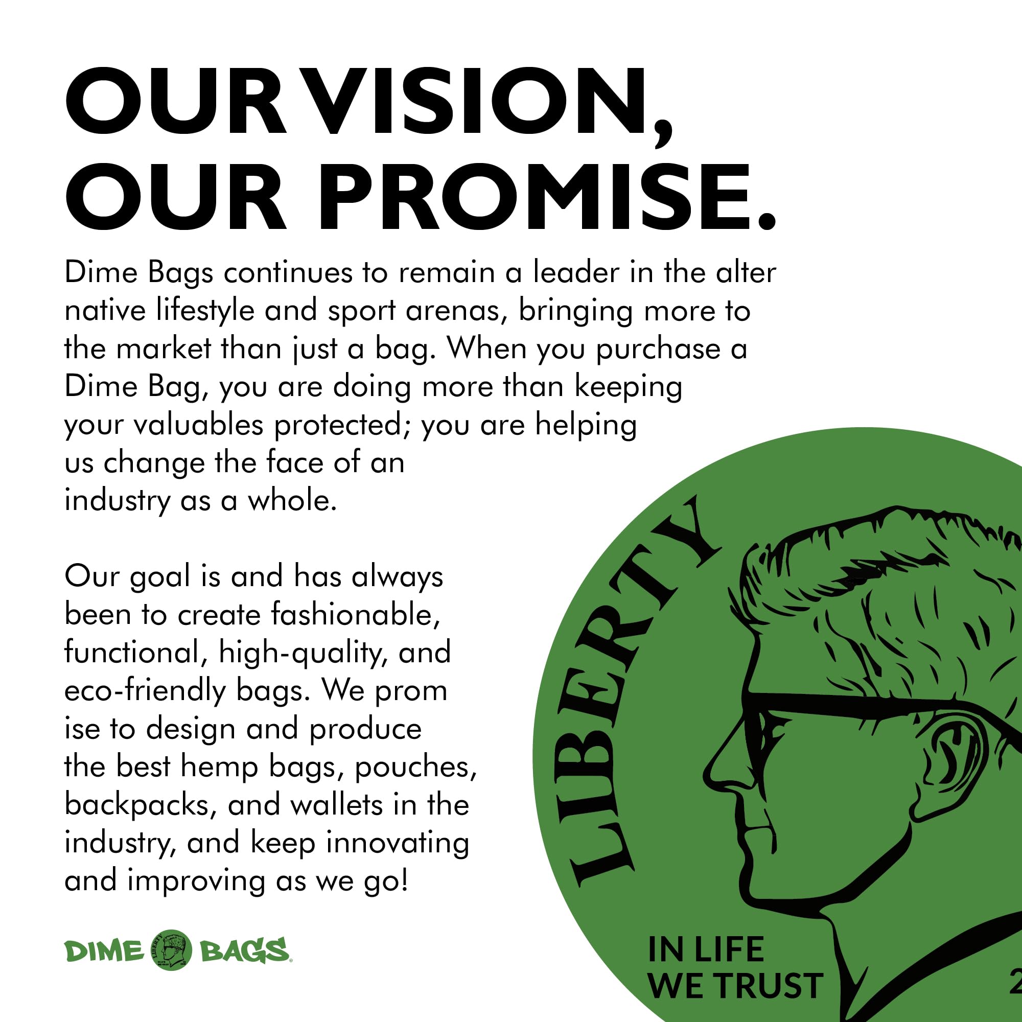 Dime Bags - Drawstring Tube, Padded Bag, 5 Compartments, w/Carabiner Loop, Convenient, Durable (Glass, 10")