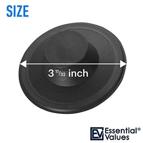 Kitchen Sink Stopper (#STP-PL) - Black Plastic Sink Plug Drain Stopper - Replacement Garbage Disposal Stopper | Kitchen Sink Drain for Kohler, Insinkerator, & Waste King