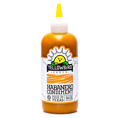 Yellowbird Classic Habanero Hot Sauce 19.6 oz. Tabletop Size (Medium Hot | 1 Bottle | Made in Texas)