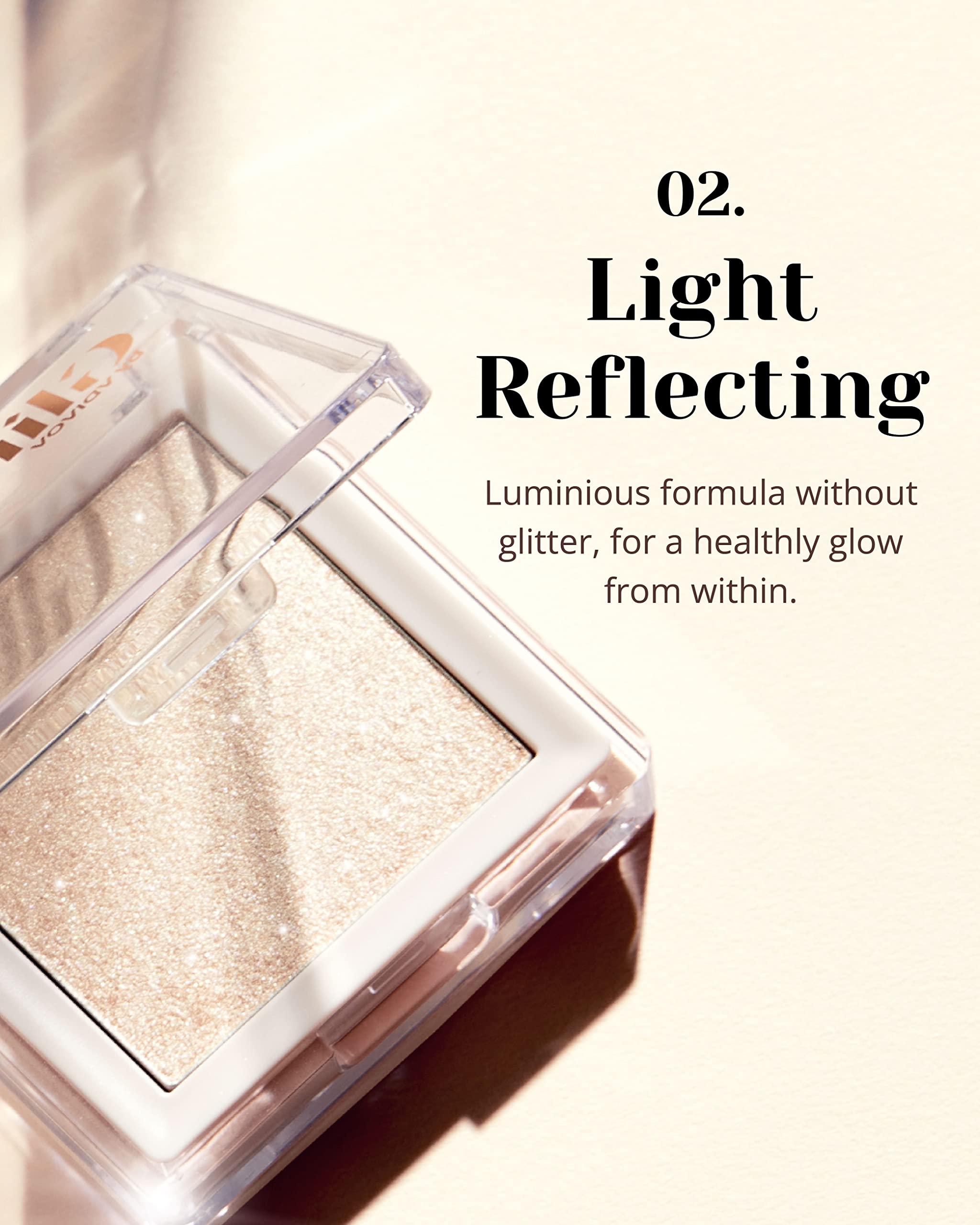 Glint DEWY MOON NATURAL GLOW HIGHLIGHTER RADIANCE ENHANCING MAKEUP (Dewy Moon, 3.8g/0.13oz) - Highlighter Powder Add Glimmer to Makeup by LG Beauty. Shiny Illuminator, Rich Pigment & Silky Touch