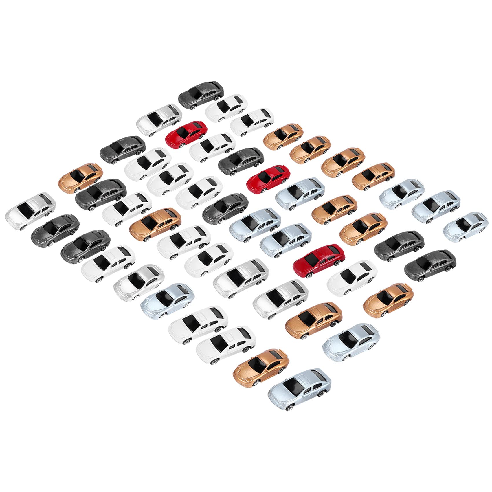 Limnyves 50Pcs 1:87 HO Scale Model Car Painted Car Models HO//N Scale Railway Modeling Making Mat (500173608)