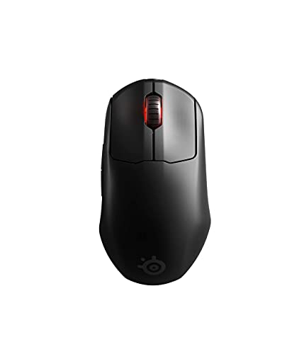 SteelSeries Prime Wireless FPS Gaming Mouse with Magnetic Optical Switches and 5 Programmable Buttons β USB-C β 18,000 CPI TrueMove Air Optical Sensor β Prism RGB Lighting - Black (Renewed)