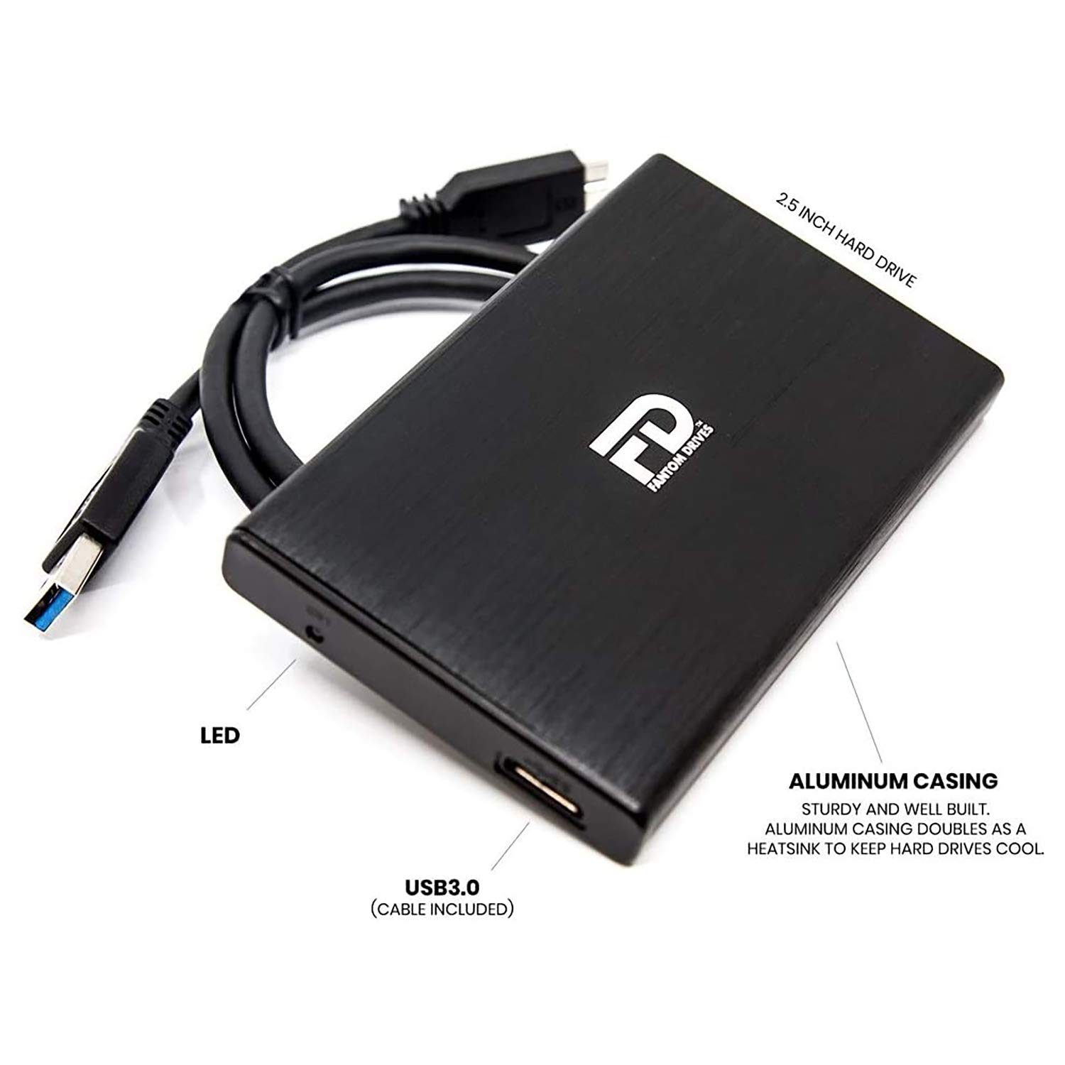 Fantom Drives WD 4TB SSD Upgrade Kit - Includes 4TB Western Digital Blue SSD, 2.5", Enclosure, and Drive Cloner Software in USB Drive (W4000SSDKIT)