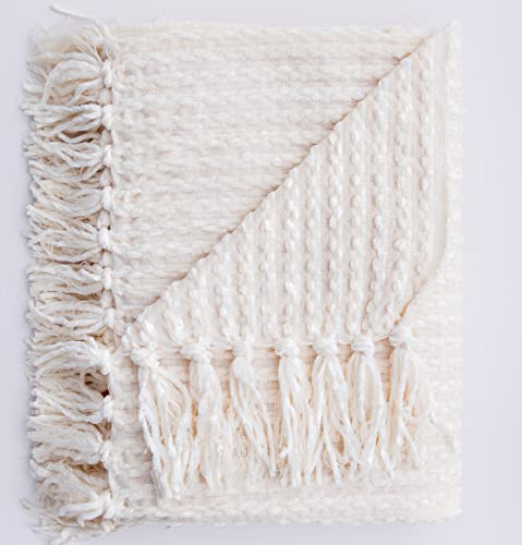 Lumina Lou Knitted 50"x70" Oversized Throw for Couch & Bed - Super Soft & Cozy Chenille Knit Decorative Blanket