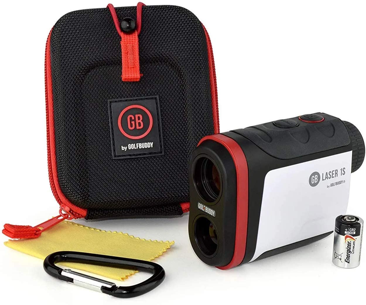 GOLFBUDDY Laser 1S Rangefinder with Slope, Pin Finder with Vibration, 880 Yard Range Finder, Slope Adjusted Distances, Accurate Measurement, 3 Targeting Mode, 6X Magnification, Wide LCD Display