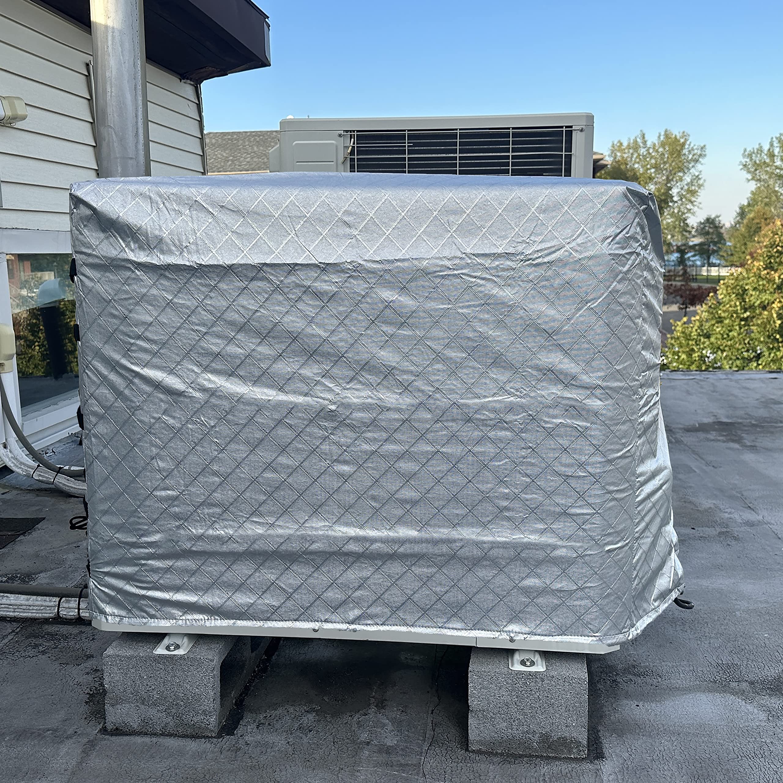 EVA SHOP Mini Split Air Conditioner Cover for Small AC Outdoor Compressor-Condenser-Heat Pump Unit Covers.