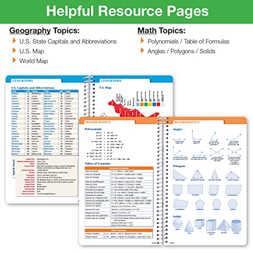 Global Datebooks Dated Middle School or High School Student Planner for Academic Year 2023-2024 Includes Ruler/Bookmark and Planning Stickers (Matrix Style - 5.5"x8.5" - Black Stripe)