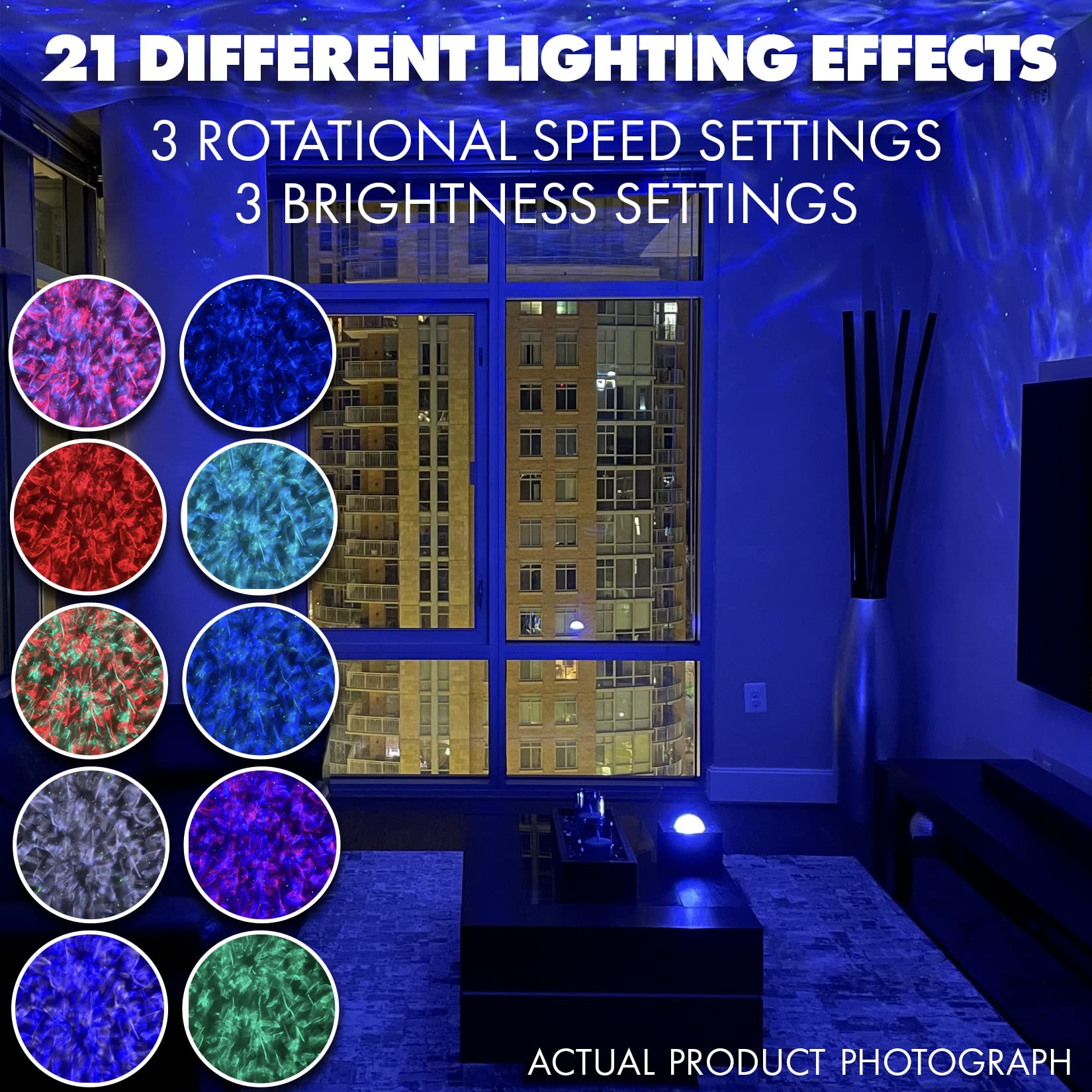 Illumi Dreams Star Projector, Galaxy Projector for Bedroom with Bedtime Stories, Ambient Sounds, & Classic Lullabies, Nursery Night Light for Kids & White Noise Bluetooth Speaker for Adults Children
