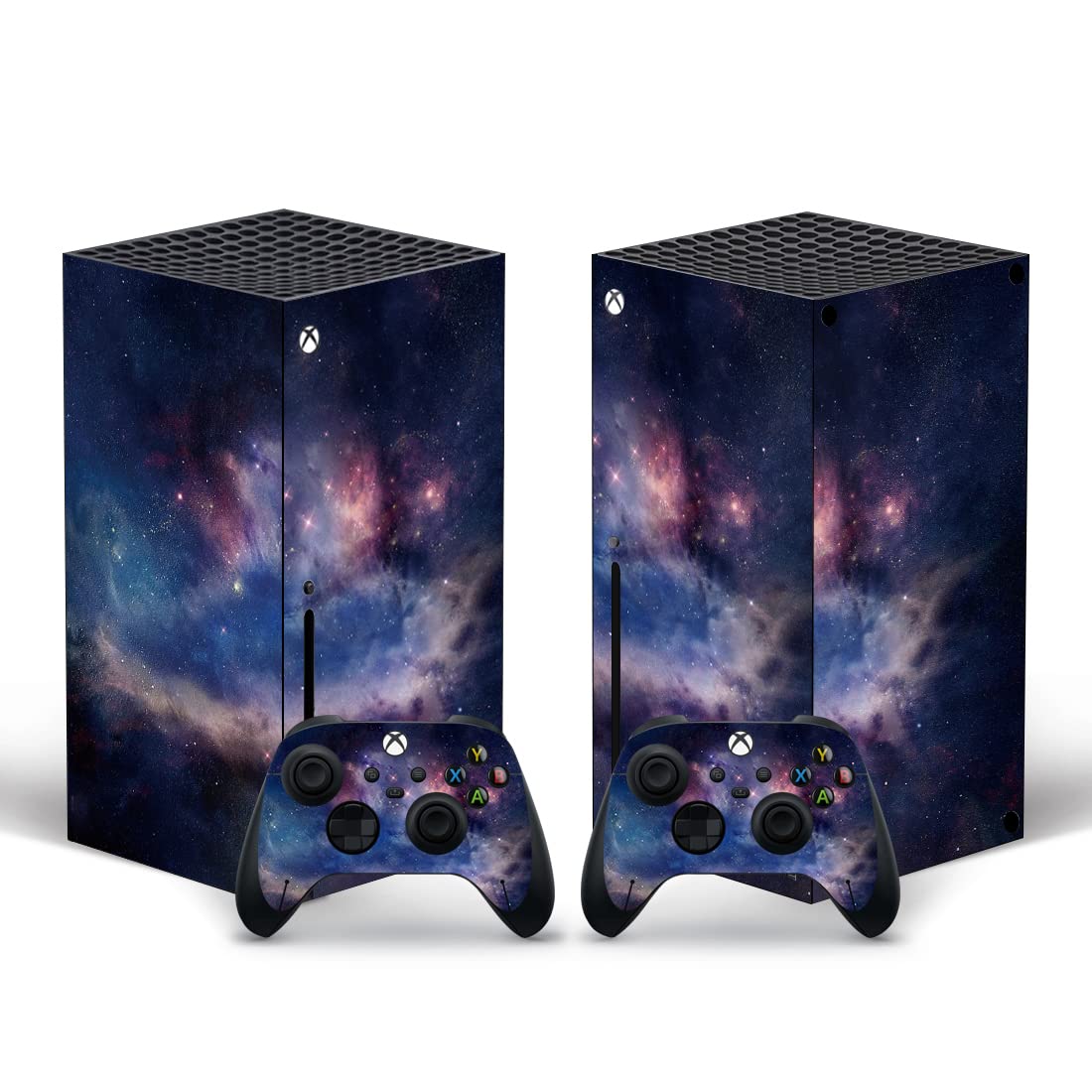Full Body Vinyl Skin Sticker Decal Cover for Microsoft Xbox Series X Console and Controllers - Dark Universe