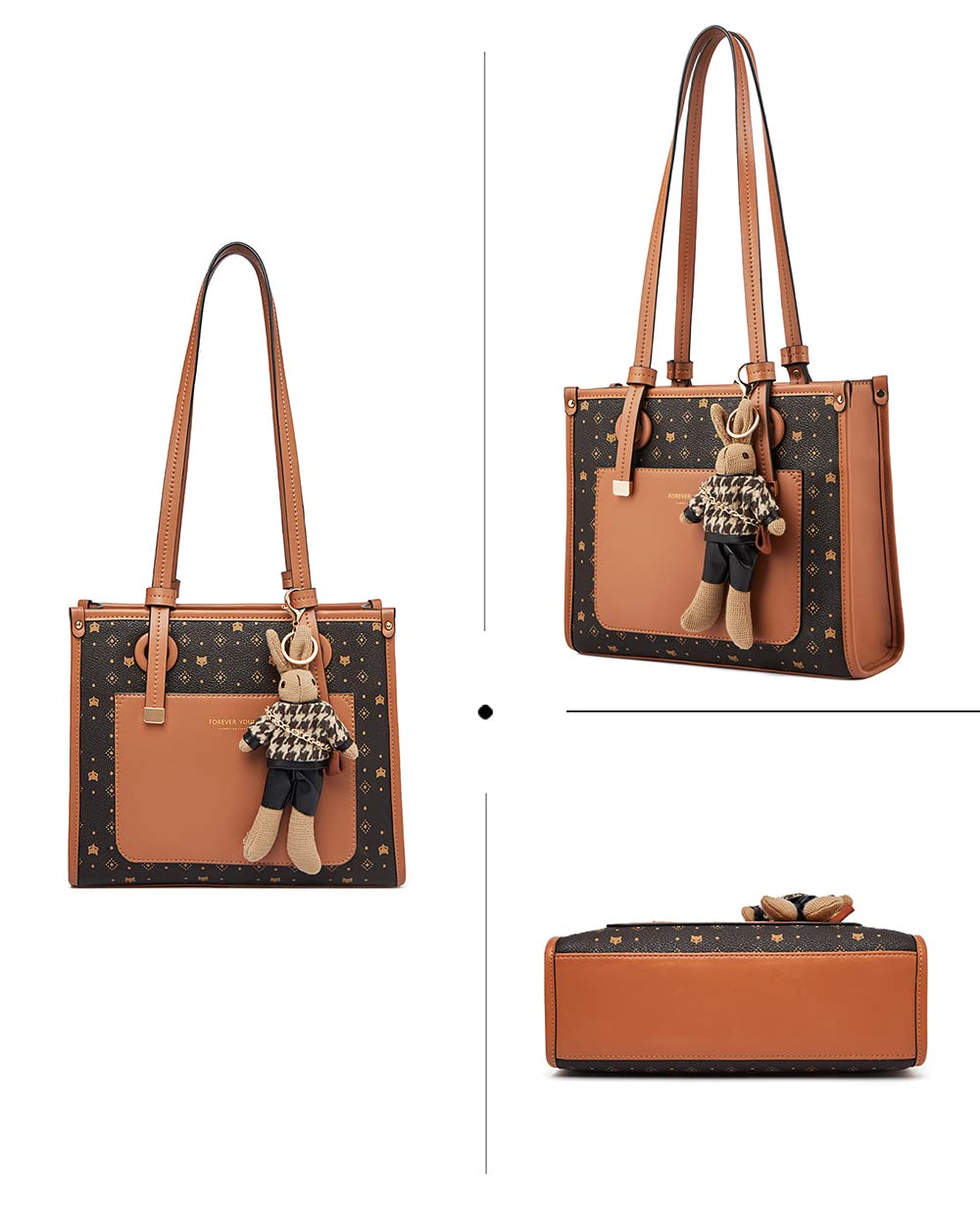 FOXLOVER Fashion Shoulder Purses for Women Ladies Designer Small Tote Bag