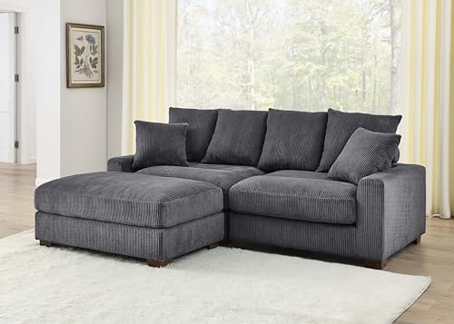 Oadeer Home Modular Sectional, Dark Gray
