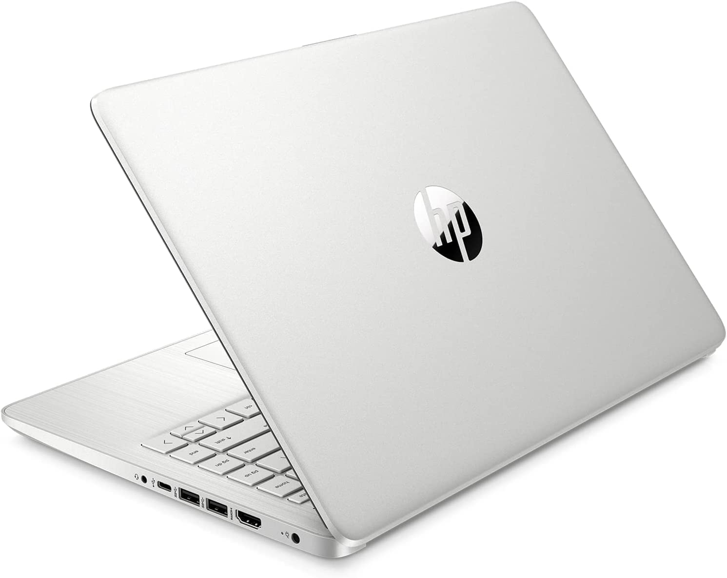 HP 14 14" FHD Laptop Computer, AMD Ryzen 3 3250U up to 3.5GHz (Beat i3-10110U), 32GB DDR4 RAM, 1TB SSD, 802.11AC WiFi, Bluetooth 4.2, Webcam, Type-C, Silver, Windows 11 S, BROAG Cable