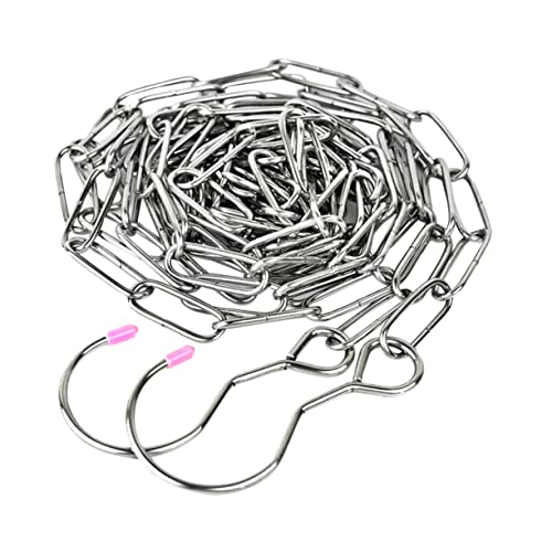 Zerodeko 3pcs Metal Clothing Rack Stainless Steel Chain Portable Drying Rack Clothes Storage Chains Display Hanging Chain Adjustable Clotheslines Clothes Drying Chain Clothes Drying Rack