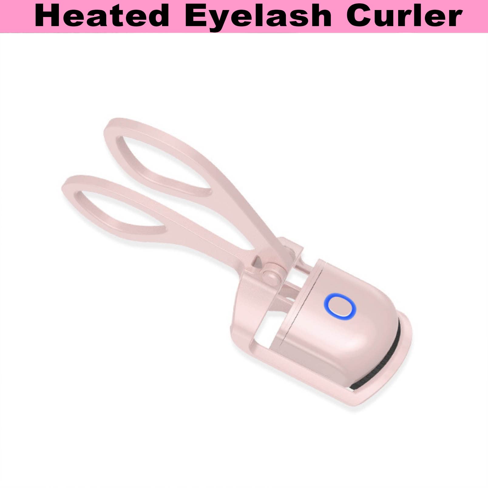 Heated Eyelash Curler, Electric Eyelash Curlers, USB Rechargeable Eye Lash Curler with 2 Temperature Modes Quick Natural Curling Eye Lashes for Long Lasting