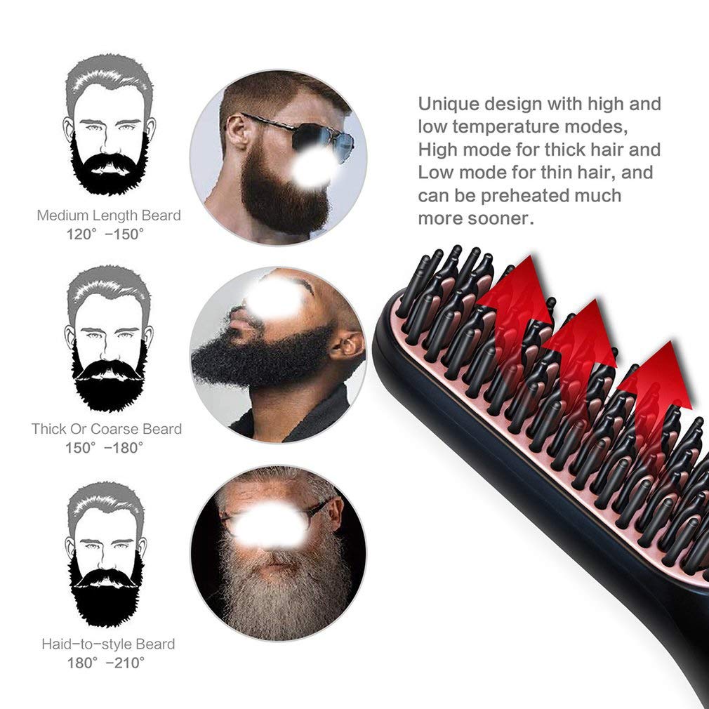 LXXSH Mane Brush Beard Oil Beard Cream Beard Water Men's Style Straight Hair Comb Styling Men's Beauty Kit Tool