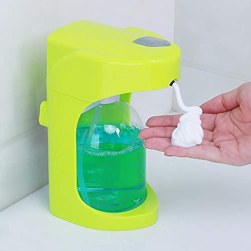 FEEGAR 500ml Automatic Foam Soap Dispenser Wall Mounted Liquid Soap Dispenser Smart Sensor Touchless Bathroom Kitchen Foam Dispensers Hand Soap Dispenser (Color : White)