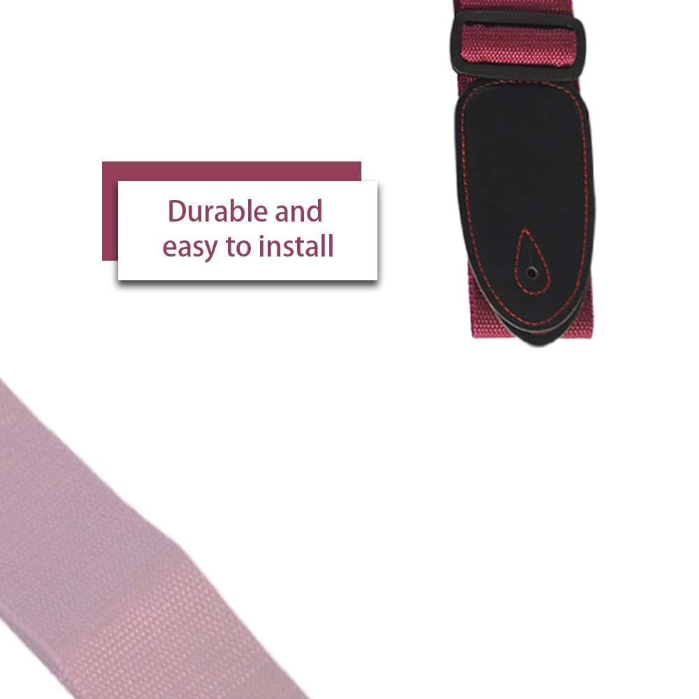 HUAZEXINX Electric Guitar Strap Adjustable Guitar Shoulder Strap Durable Belted Rope Guitar Belt for Electric Bass or Acoustic Instruments