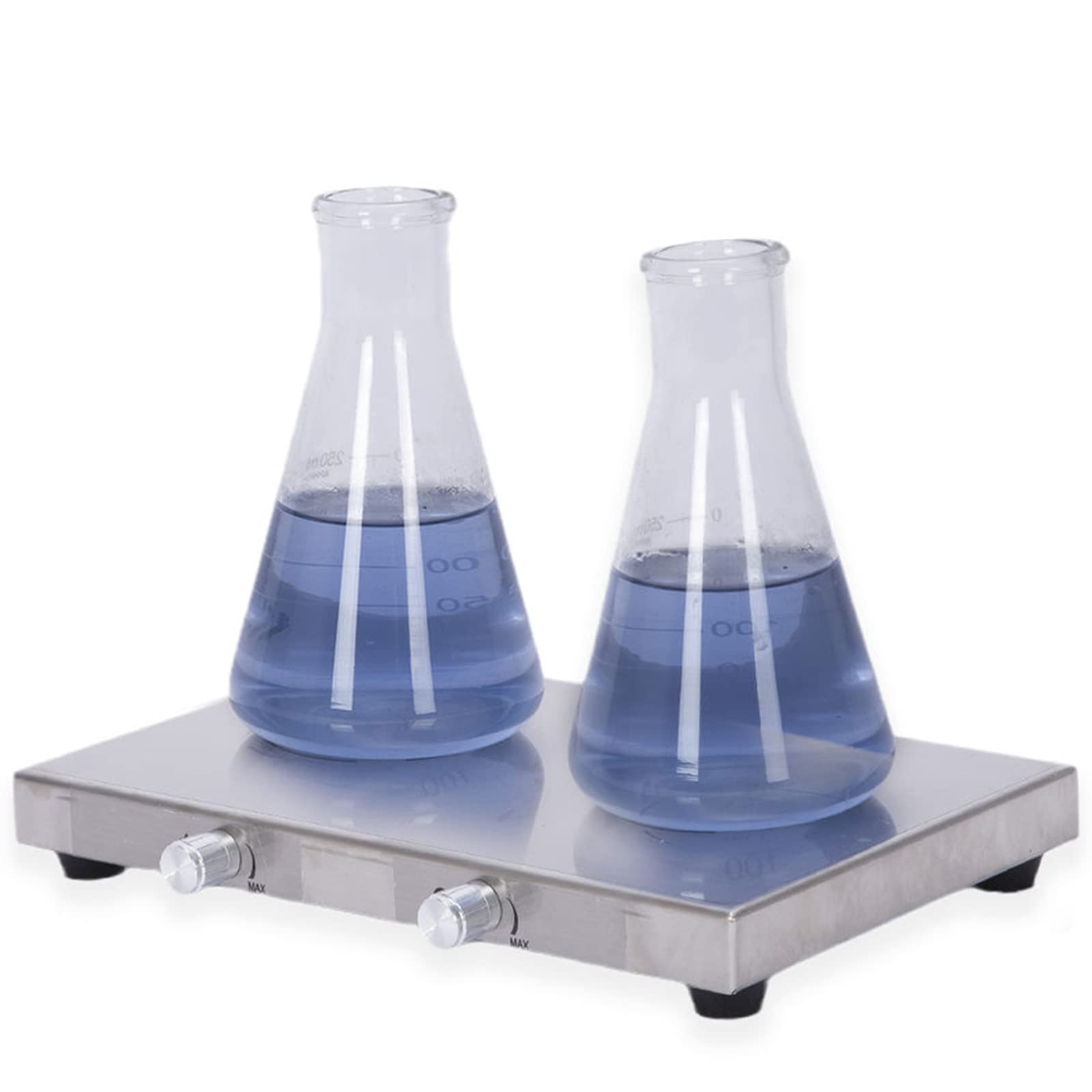 LXT PANDA 1/2/4/6 Multi-Position Magnetic Stirrer, Stainless Steel Ultra-Thin, 2000RPM Multiple Stirrer, Mini Small Magnetic Stirrer, Blending Equipment, for Lab Working