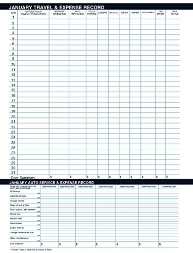 House of Doolittle 2023-2024 Monthly Calendar Planner, 2 Years, Expense Log, 6.9 x 8.75 Inches, Black Leatherette Cover (HOD268002-23)