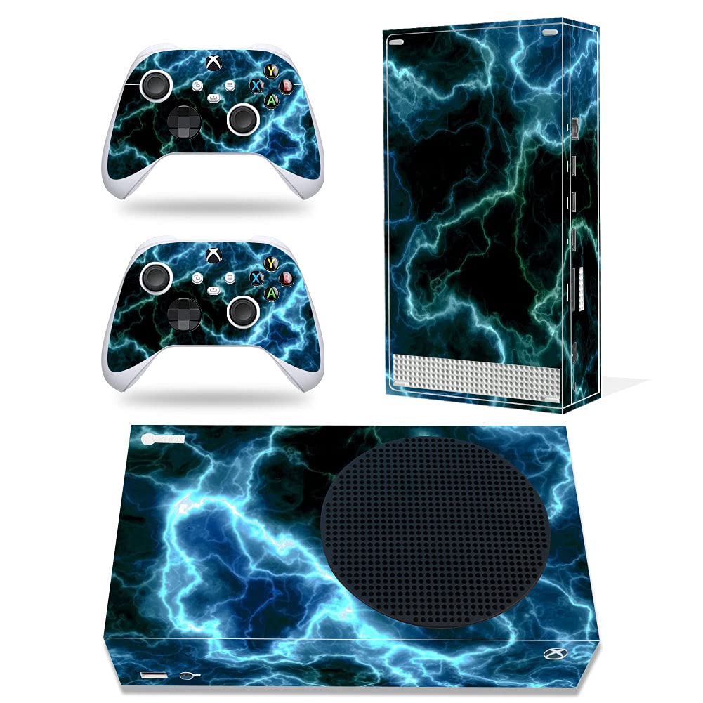 FOTTCZ Vinyl Skin for Xbox Series S Console and Controllers, Sticker Decal Protect Xbox Series S Devices - Supernatural Thunderstorm