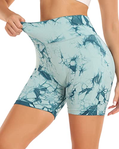 gymfrog Womens Workout Shorts Seamless Scrunch Butt Gym Biker Shorts High Waisted Booty Yoga Shorts