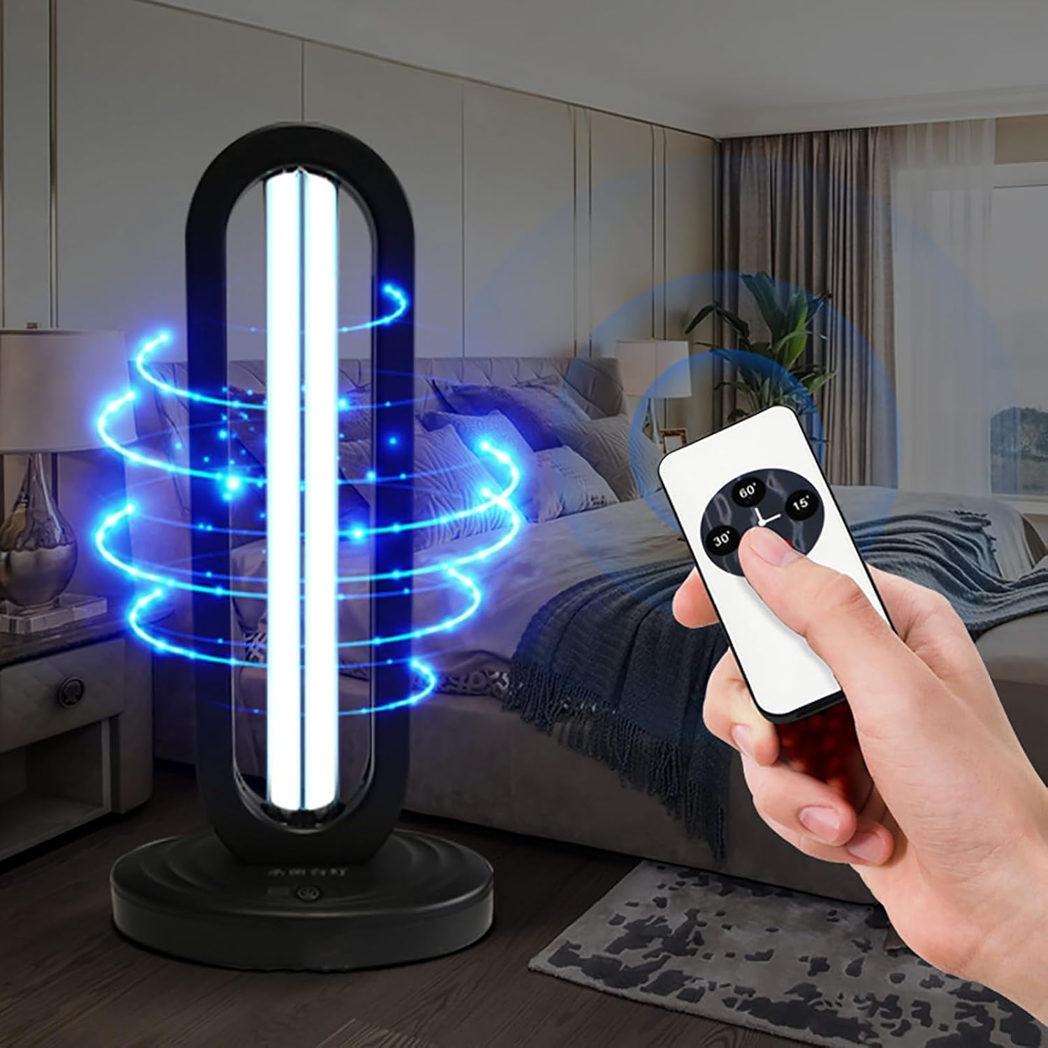 Lumivyx Haloclean Uv, with 3- Speed Timing and Remote Control ๐๐ฏ ๐๐๐ ๐๐ฎ๐ ๐ฌ (2, Black)
