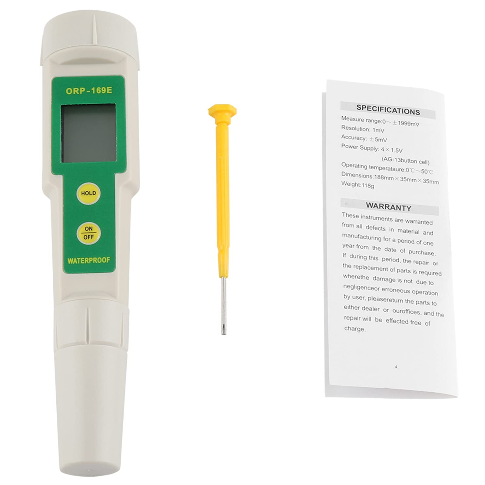OKJHFD Water Test Pen, 2 in 1 Digital ORP/Temp Meter Tester Aquarium Pool Hydroponic Water Monitor,Digital Water Quality Meter