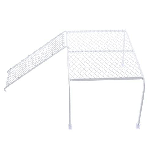 PATKAW Hamster Cage Platform Stainless Steel Rutin Chicken Rack Wire Chicken Coop Platform with Climbing Ladder for Mouses Rat Gerbil Dwarf Hamster