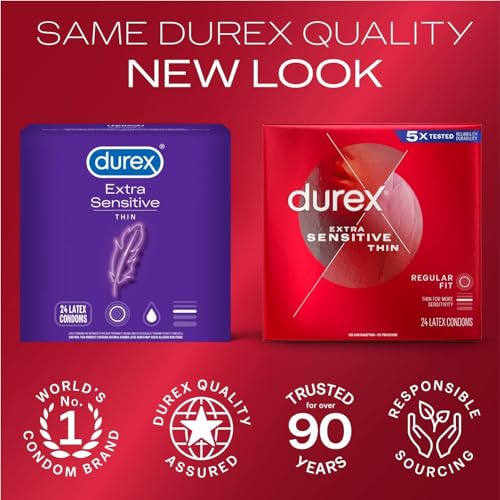 Durex Extra Sensitive Ultra Thin Condoms 24 Pack Personal Healthcare / Health Care, 24 Count (Pack of 1)
