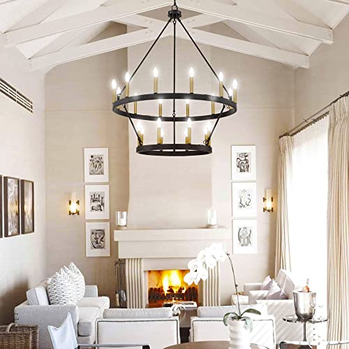 MAXvolador E12 LED Candelabra Light Bulbs 40W Equivalent, Daylight White 5000K 4W Chandelier Light Bulbs, Type B Bulb B11 Candle Bulbs Base Bulb 400 Lumens, Non-Dimmable, Pack of 6