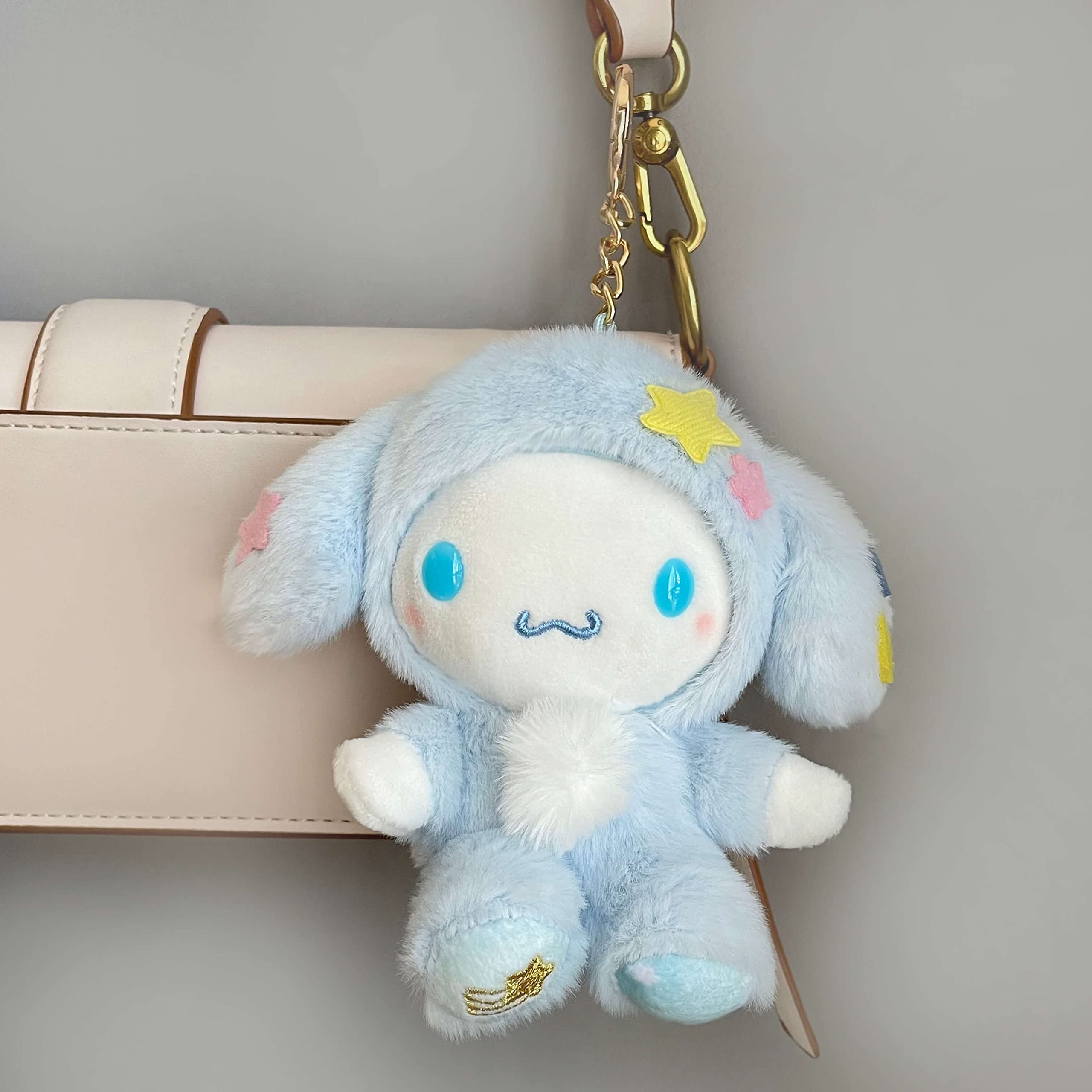 Kabosen 5in Cinnamoroll Plush Keychain, Cute Anime Doll, My Melody Cinnamon Pendant, Ideal Girls Gift