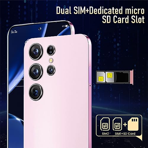 fannay 4GB 64GB Smartphone, S23 Ultra 6.6 Inch Smartphone Quad Core CPU 8MP 24MP Camera for Business Use (US Plug)