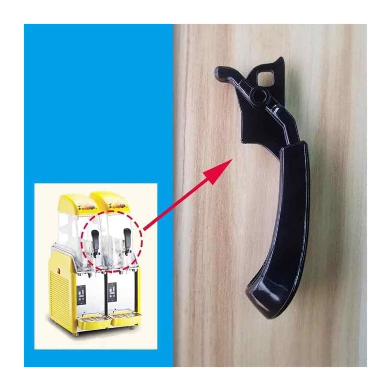 LUOJXUS Ice Cream Machine Accessory,Part. Compatible for BingZhiLe Snow Slush Machine Snow Melt Machine Handle Handle Accessories 1PCS TQXLJX.Part