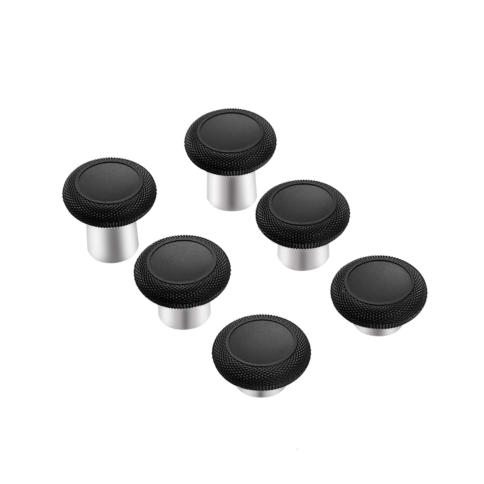 GuliKit KK Ring Thumbstick Kit, 3 Pair of Joystick Replacement Magnetic Analog Thumbstick Swap Set Stick Cap for Kingkong 2 & 2 pro Controller - Black