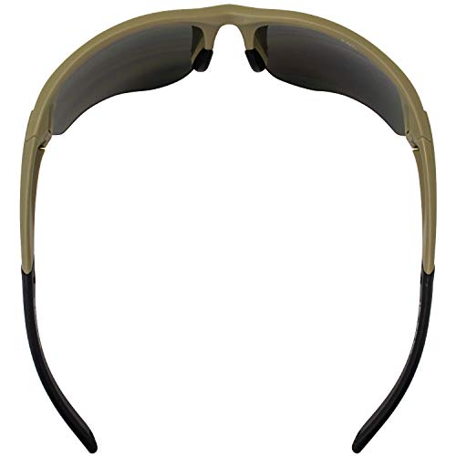 Epoch Eyewear Grunt Tactical Shooting Range Safety Sunglasses 2 Pair Tan Frames Smoke & Clear Lenses