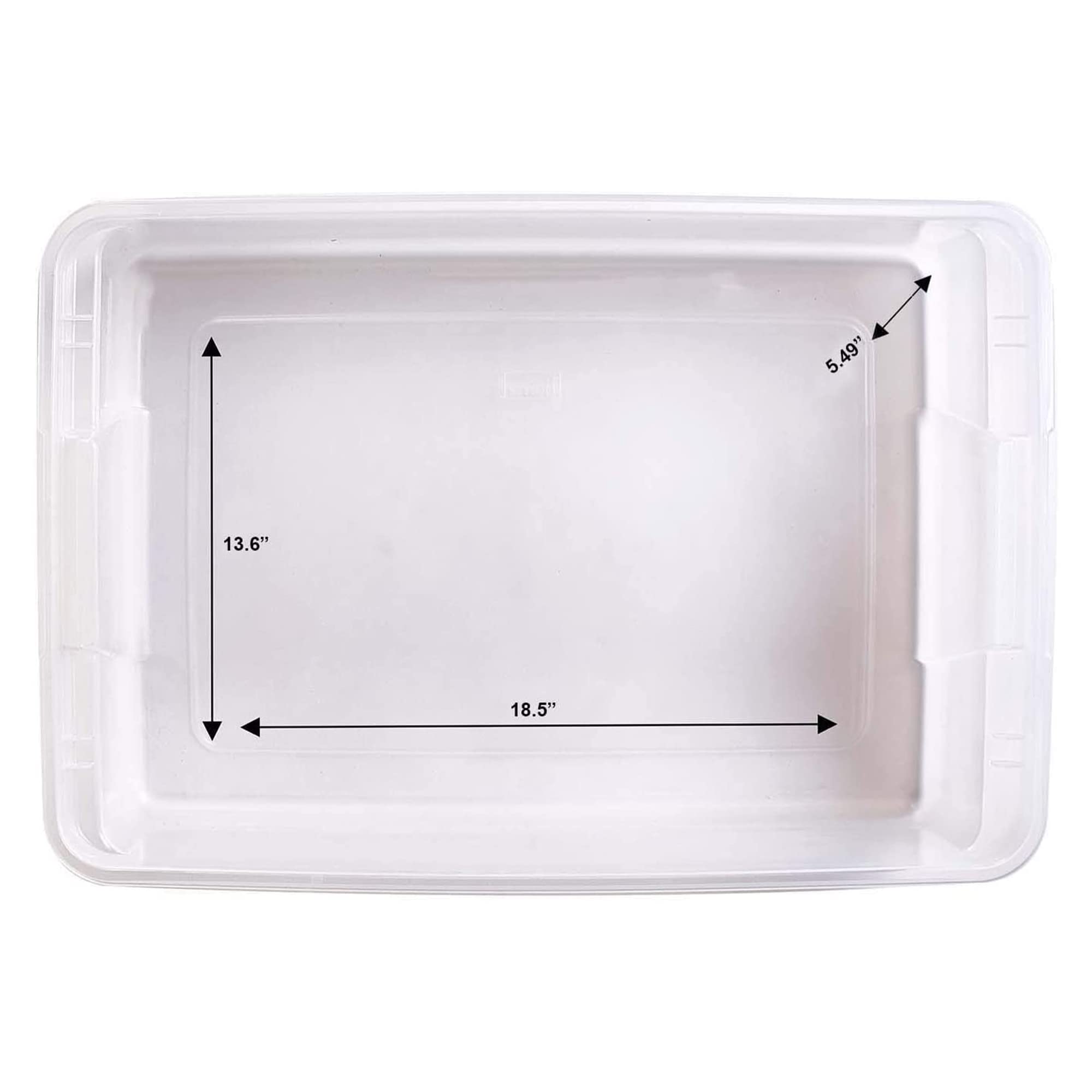 HOMZ Snaplock Multipurpose 28 Quart Clear Stackable Storage Container Bins with Tight Seal Lids for Indoor Home Organization, (4 Pack)