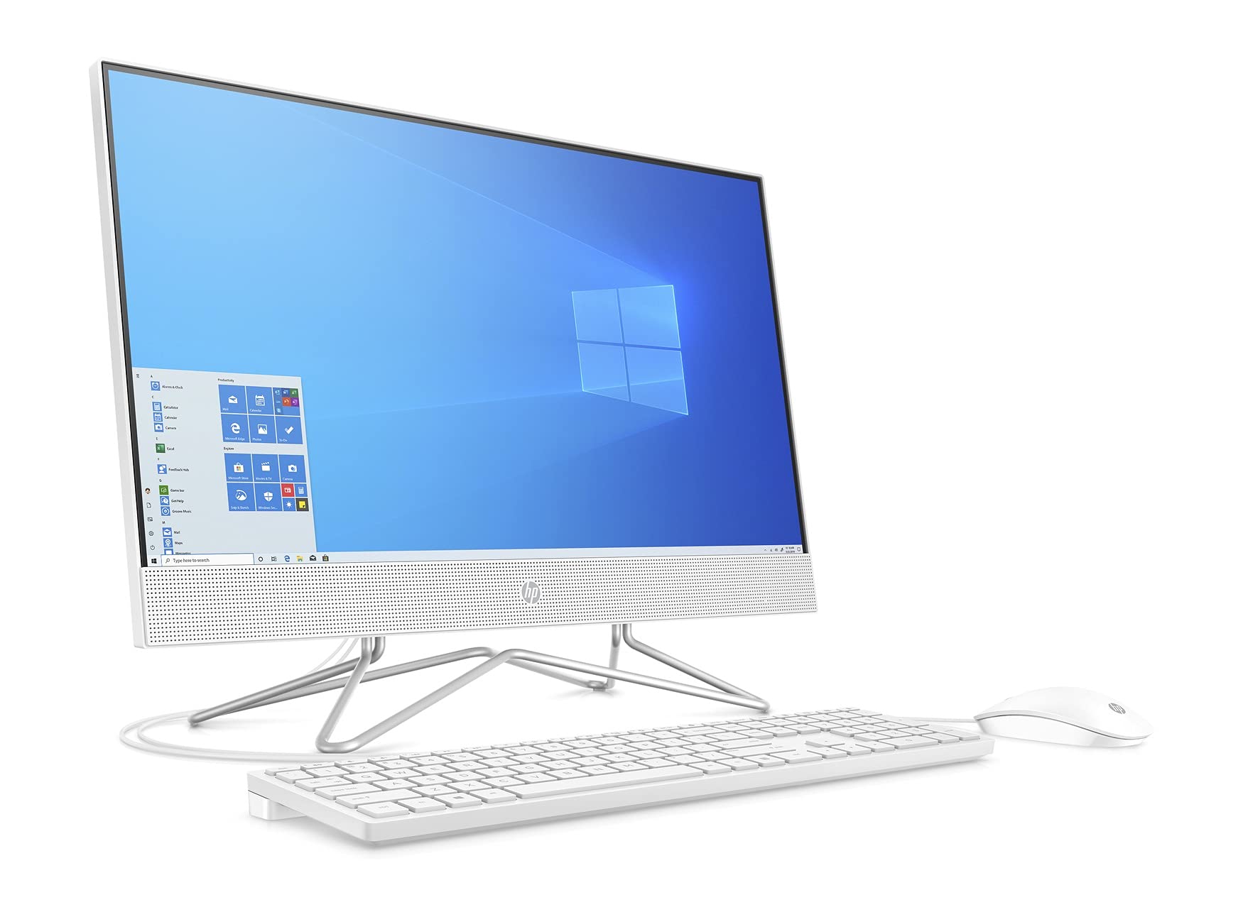 HP 24-df1096 23.8" FHD Touchscreen All-in-One Intel Core i5-1135G7 2.40GHz 16GB RAM 512GB SSD Wi-Fi Bluetooth DVD-Writer Webcam Windows 11 Home (Renewed)