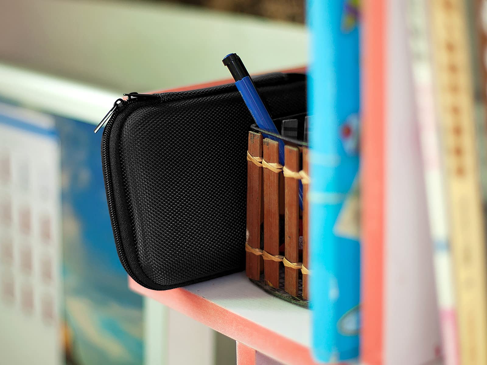Ginsco Hard Carrying Case for Portable External Hard Drive Toshiba Canvio Basics Seagate Expansion WD Elements