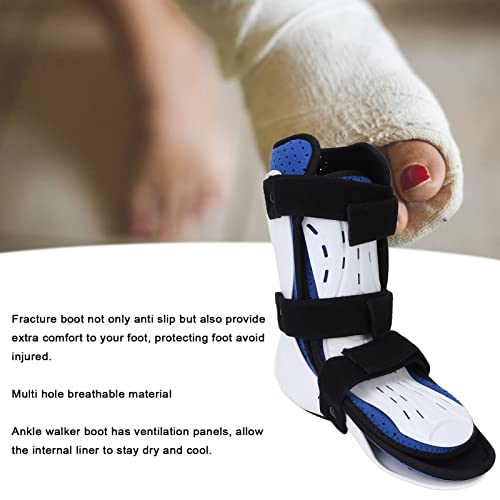 Fracture Boot, Nonslip Short Reinforced Comfortable Orthopedic Walker Boot for Foot Injuries(Right foot, L)