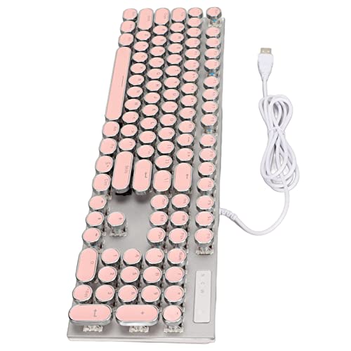 Huleo Mechanical Gaming Keyboard, Plug and Play Blue Switch Mechanical Keyboard for PC Blue Switch