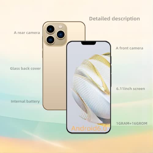 ZSDDZZY 6.11in Screen,E88,Android Smartphone ,Dual SIM Card,1G RAM 16G ROM,Only Supports Dual SIM Card Frequency Band of 3GWCDMA :850/2100MHZ,Unlocked Cell Phone(Black