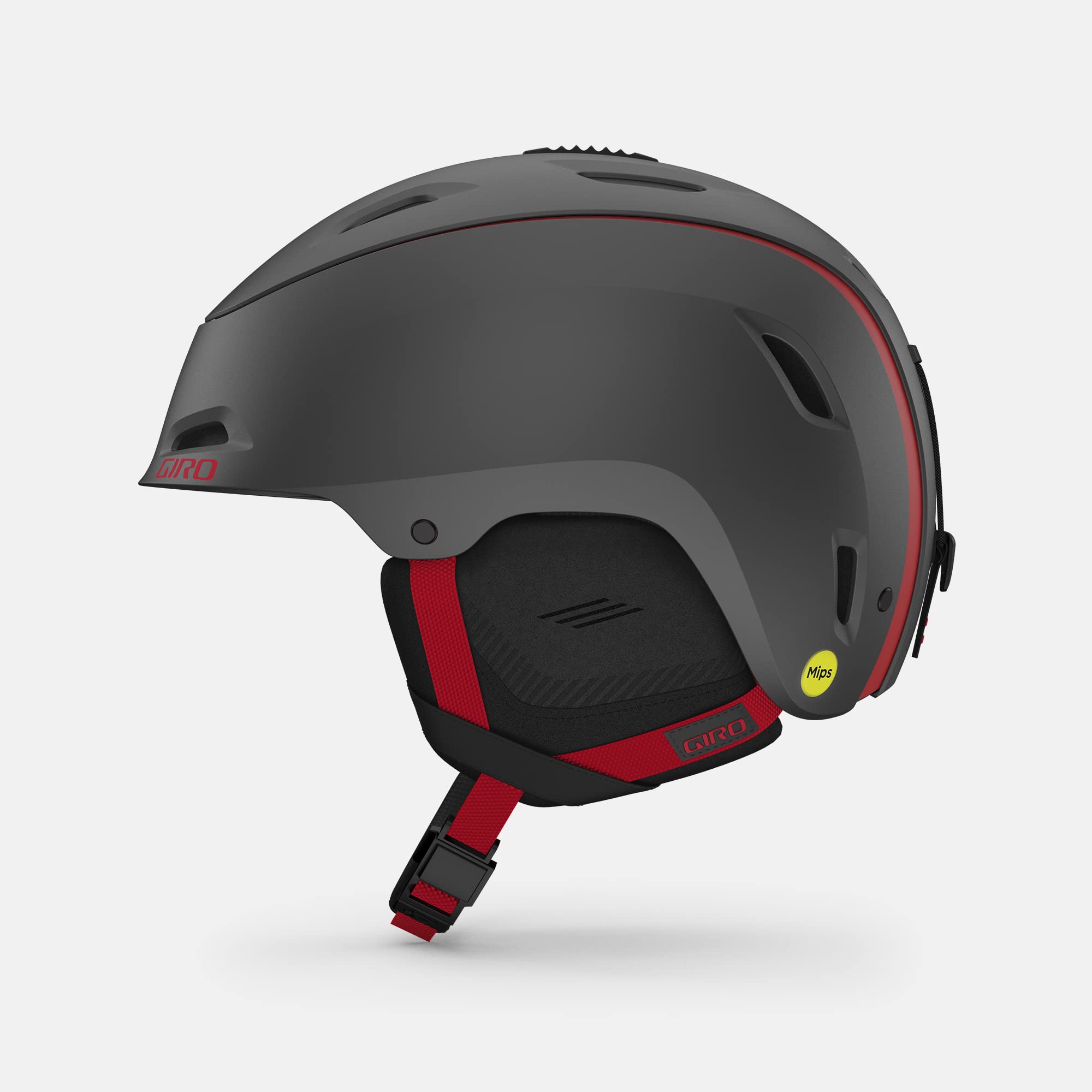 Giro Range MIPS Ski Helmet - Snowboard Helmet for Men & Women - Matte Graphite/Red - M (55.5-59cm)