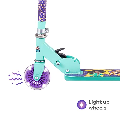 Karma’s World 2 Wheel Kick Scooter for Kids - Easy & Portable Fold-N-Carry Design, Ultra-Lightweight, Comfortable & Safe, Durable & Easy to Ride